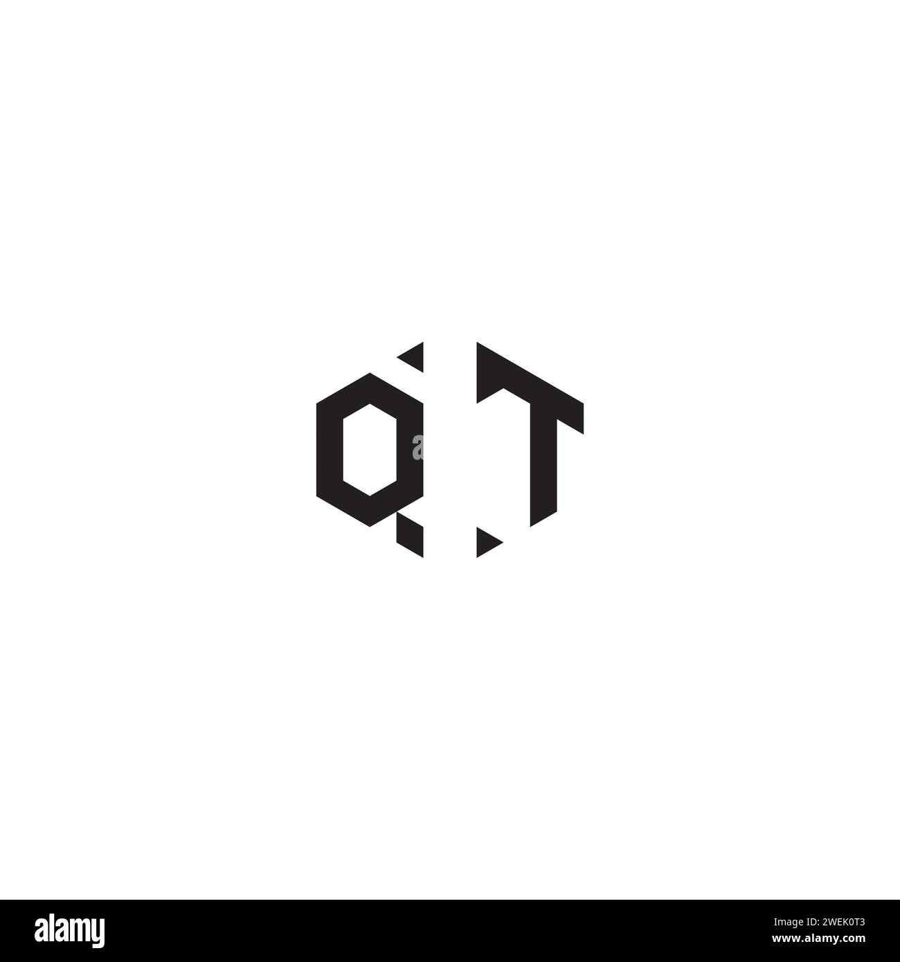 Alphabet letters logo qt hi-res stock photography and images - Alamy