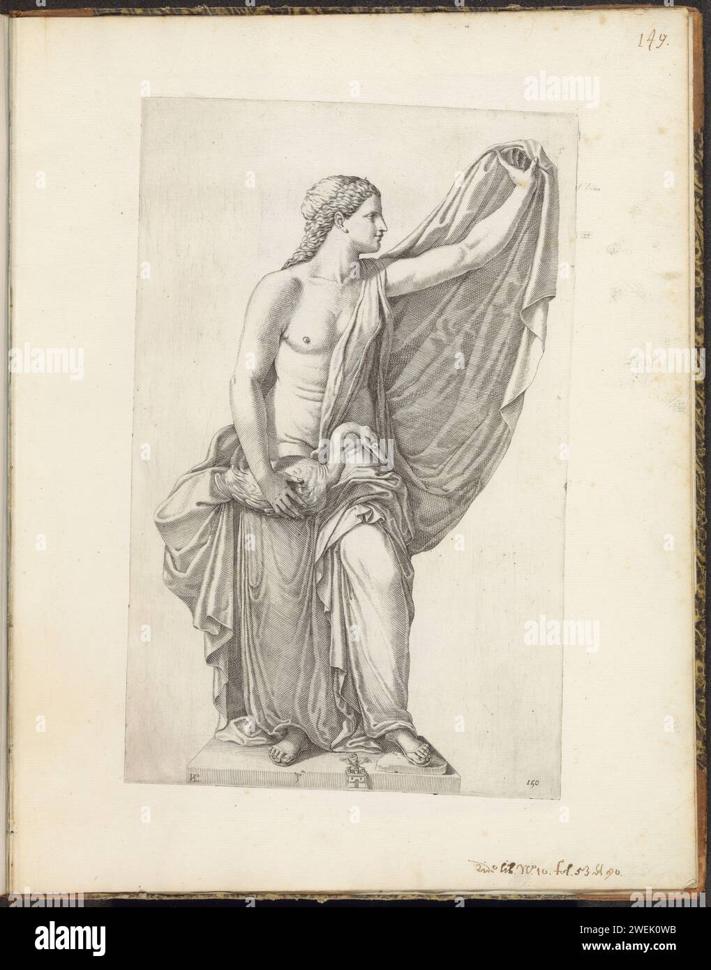 Statue of Leda and De Zwaan, 1636 - 1647 print Leda statue with the ...