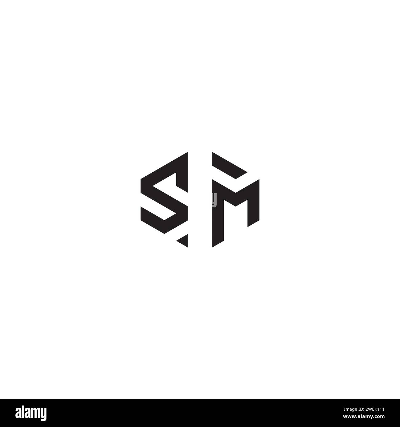 Letter sm vector vectors hi-res stock photography and images - Alamy