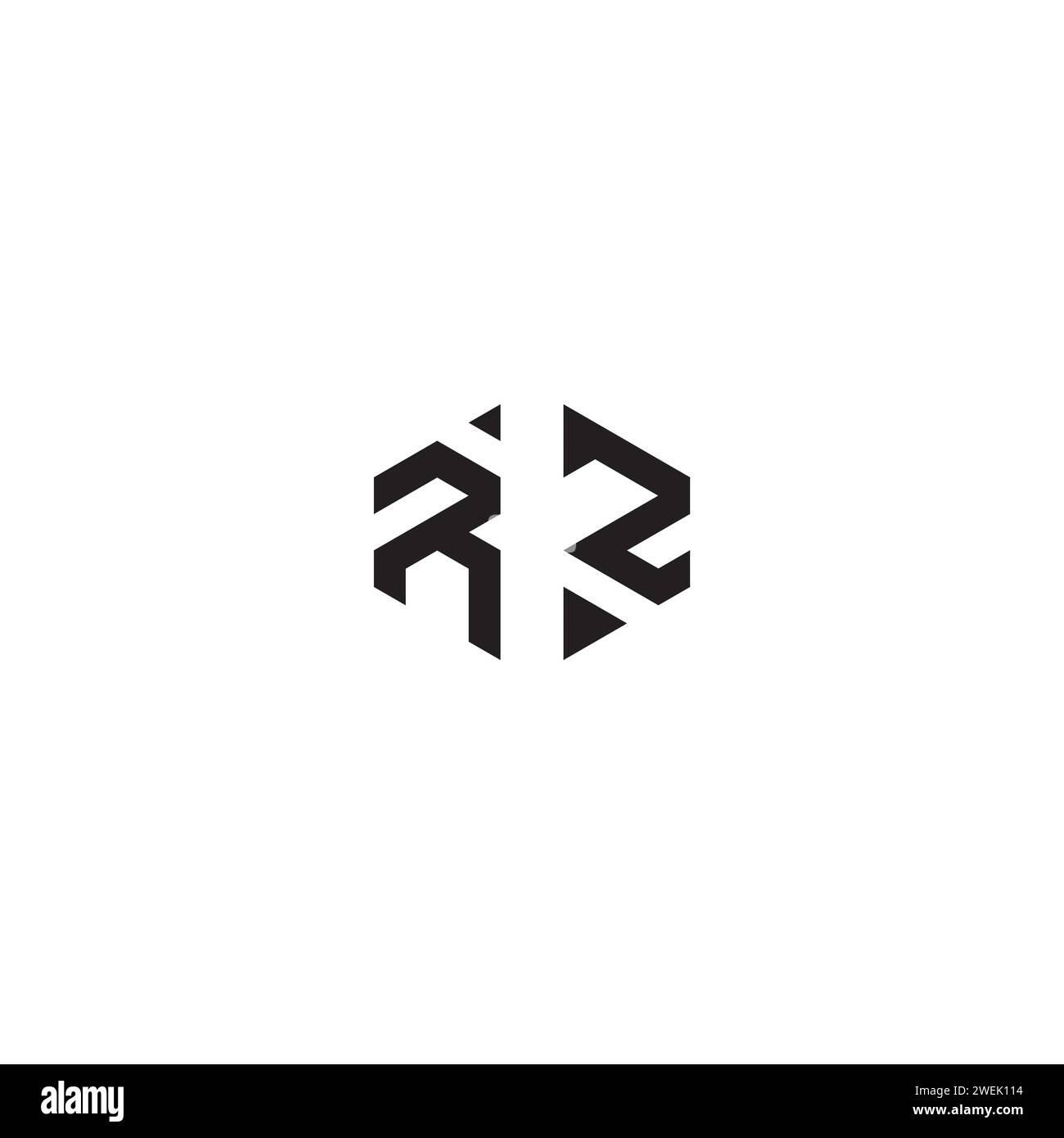 RZ abstract concept in high quality professional design that will print ...