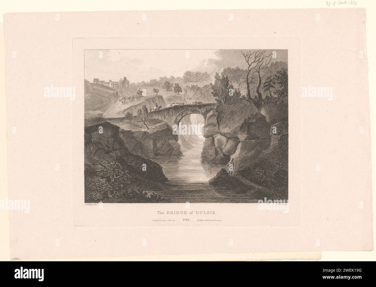 View of the Dulsie Bridge, About the Findhorn, James Fittler, After ...