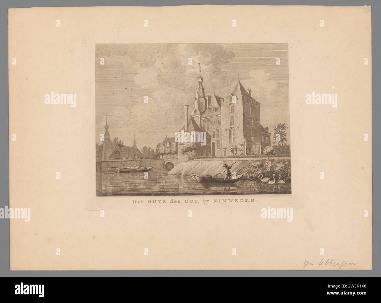 View of Ooy Castle from the water, Anonymous, c. 1770 - c. 1830 print ...