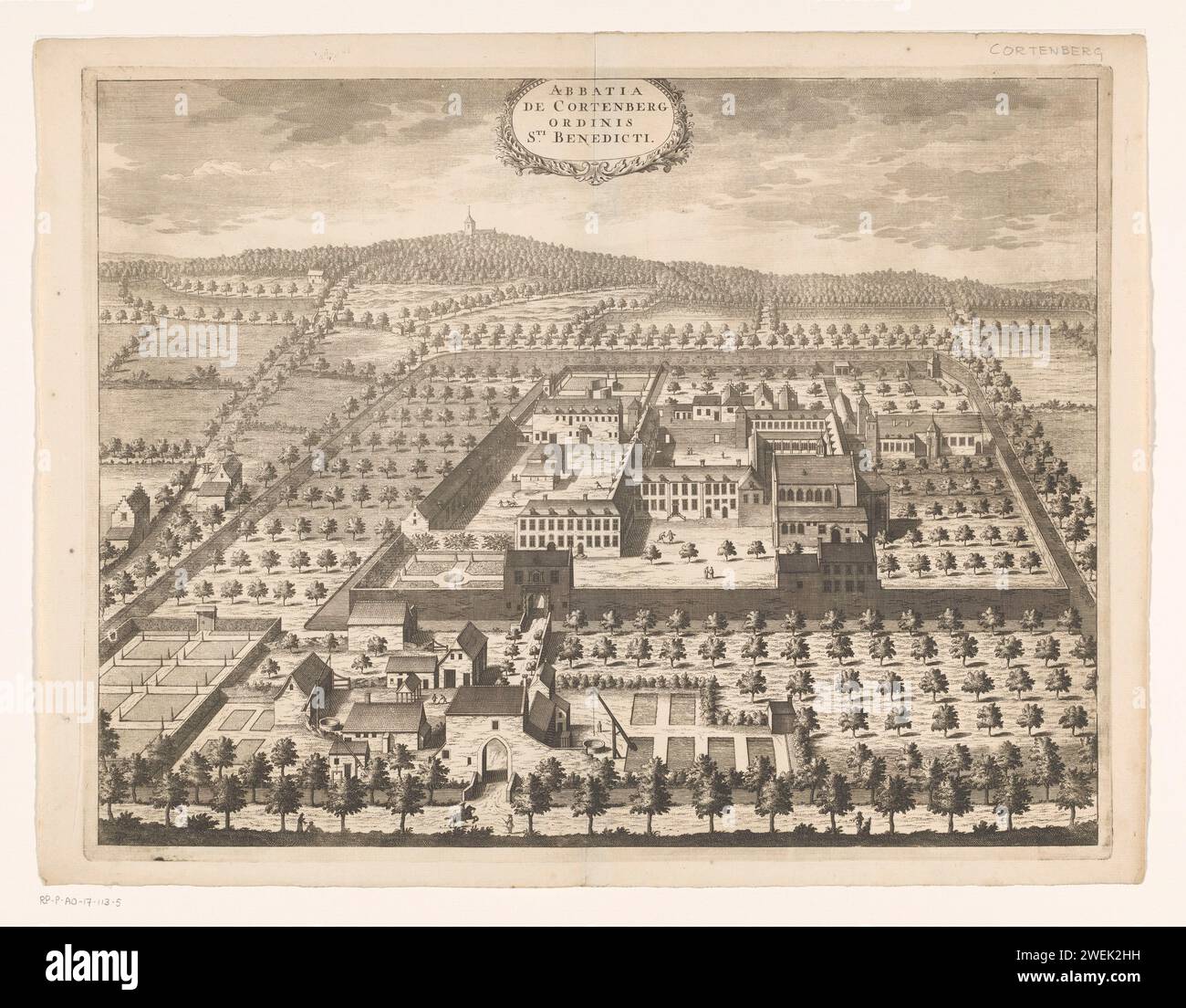 View of the Kortenberg abbey, Anonymous, 1726 - 1734 print View in a ...