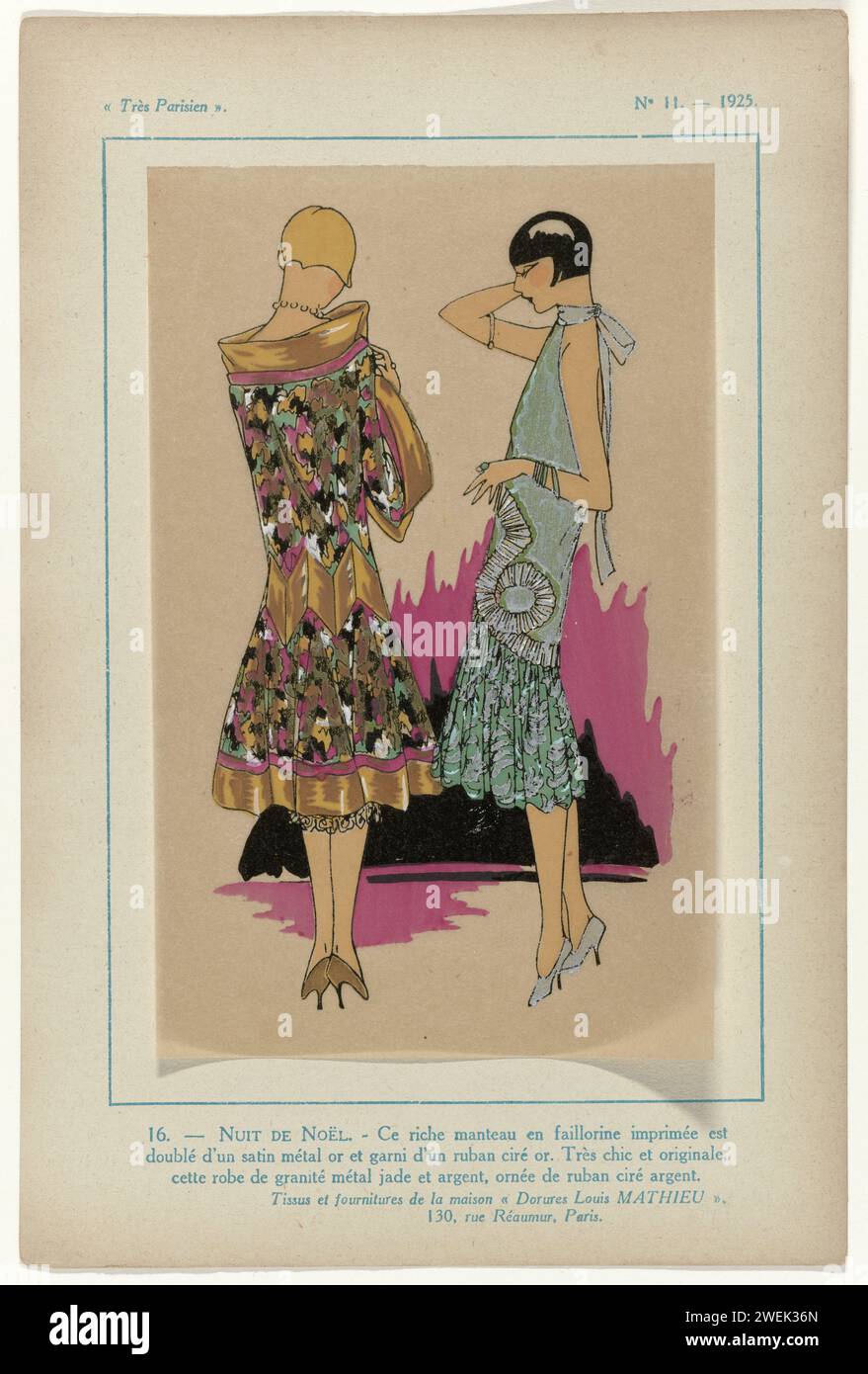 Very Parisian, 1925, no. 11, pl. 16:- Christmas night, 1925 Mantel in ...