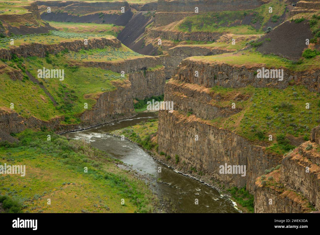 Palouse River gorge, Palouse Falls State Park, Washington Stock Photo ...