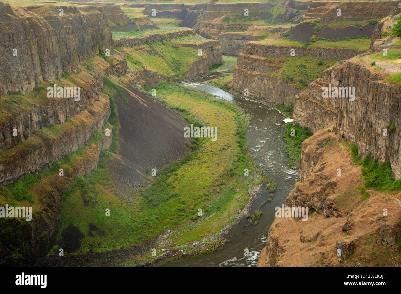 Palouse River gorge, Palouse Falls State Park, Washington Stock Photo ...