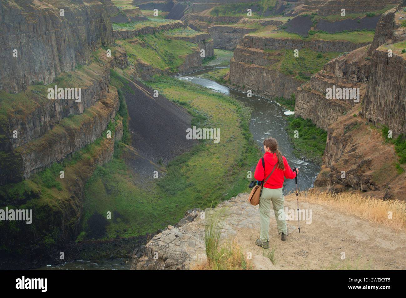 Palouse River gorge, Palouse Falls State Park, Washington Stock Photo ...