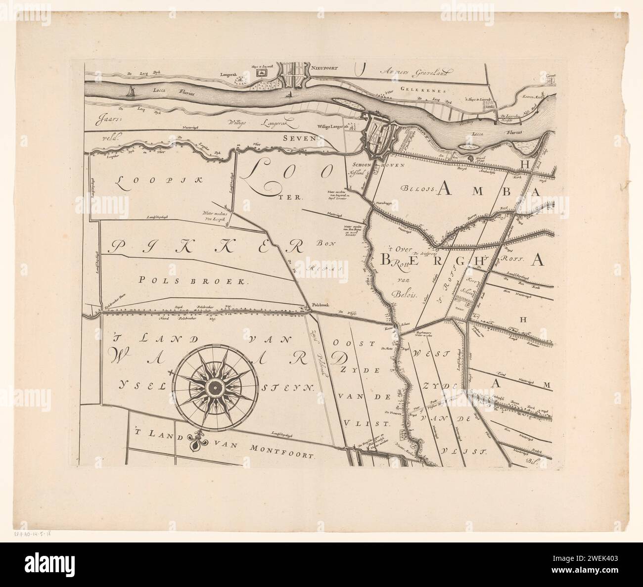 Map of the Water Board of the Krimpenerwaard (first part of map ...