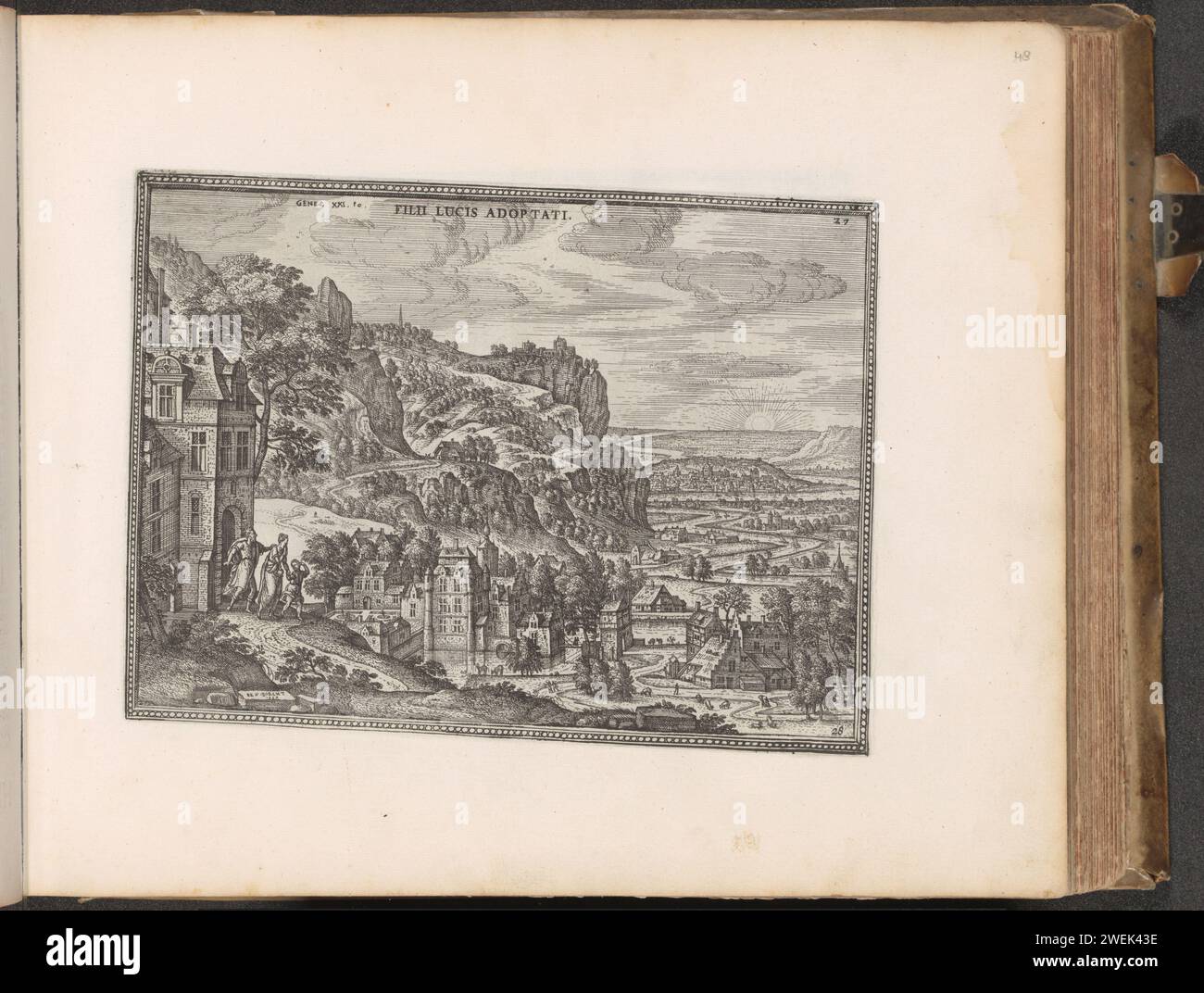 Landscape with the expulsion of Hagar and Ismaël by Abraham, 1653 ...