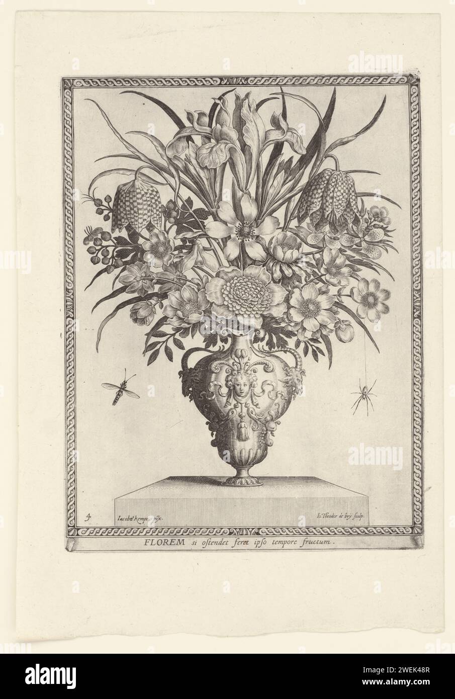 Polyptoton de Flore (The Variance of Flowers), c. 1600 print Ornamental ...