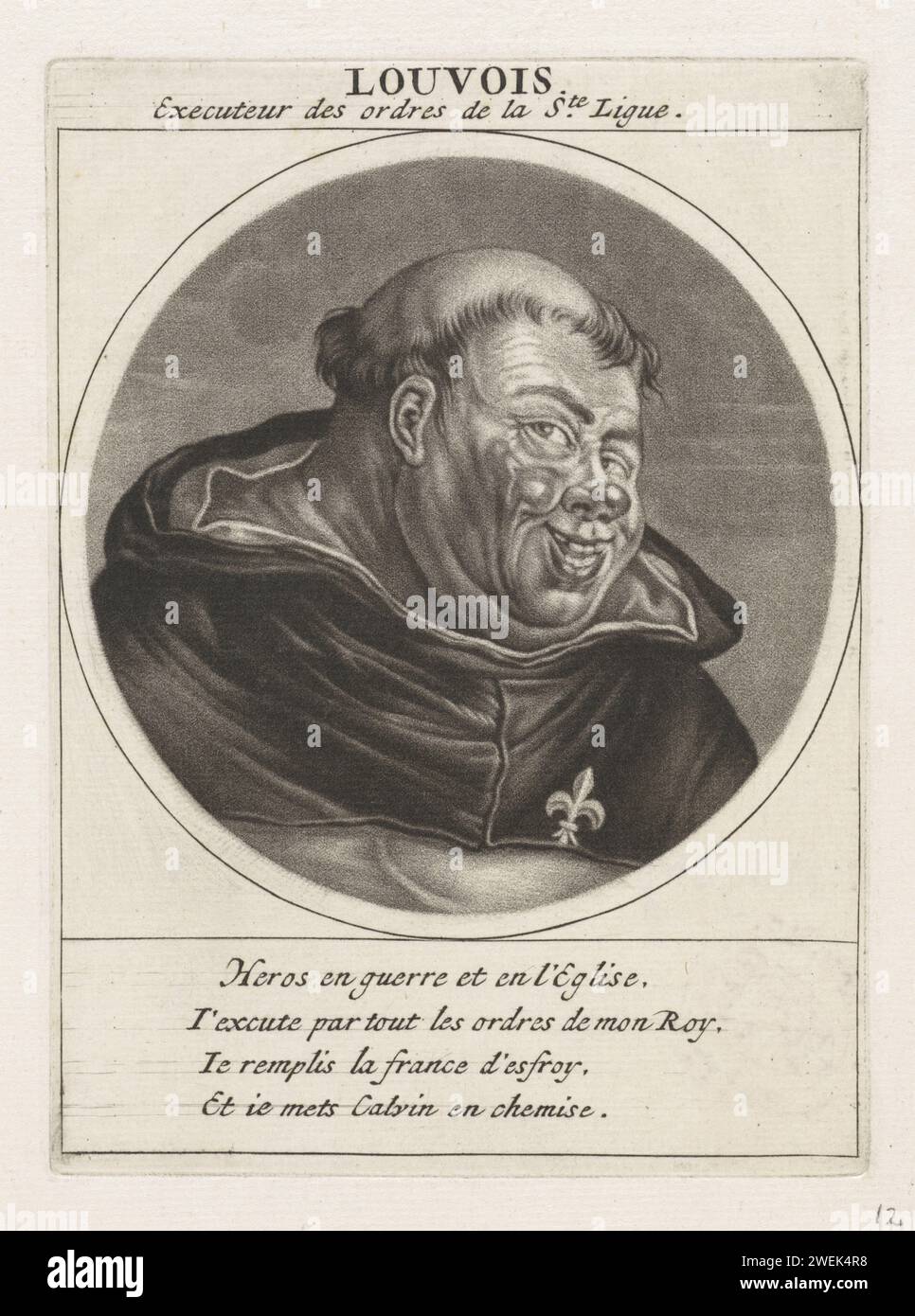 Portret van François Michel Le Tellier, Jacob Gole, After Cornelis ...