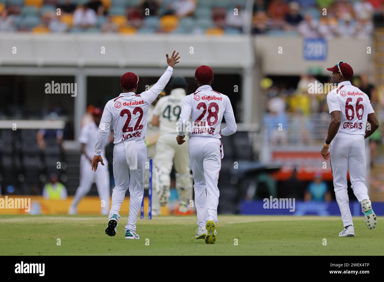 Brisbane, Australia. 26th Jan 2024. Steve Smith (49 Australia) is ...