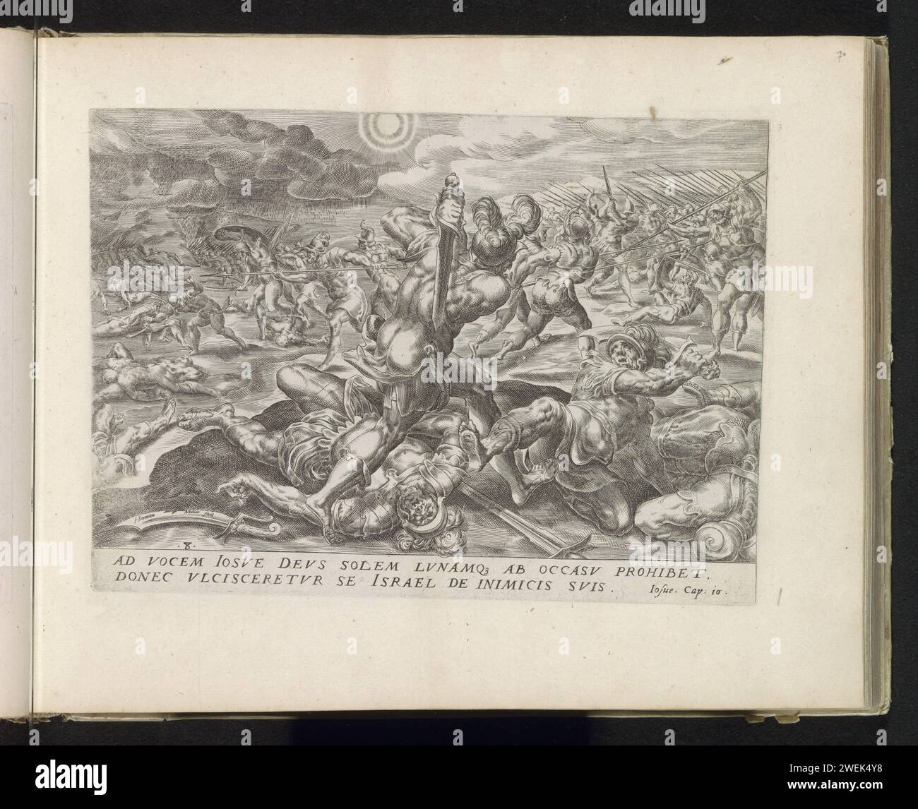 Battle of Gibeon, Harmen Jansz Muller, after Gerard van Groeningen ...