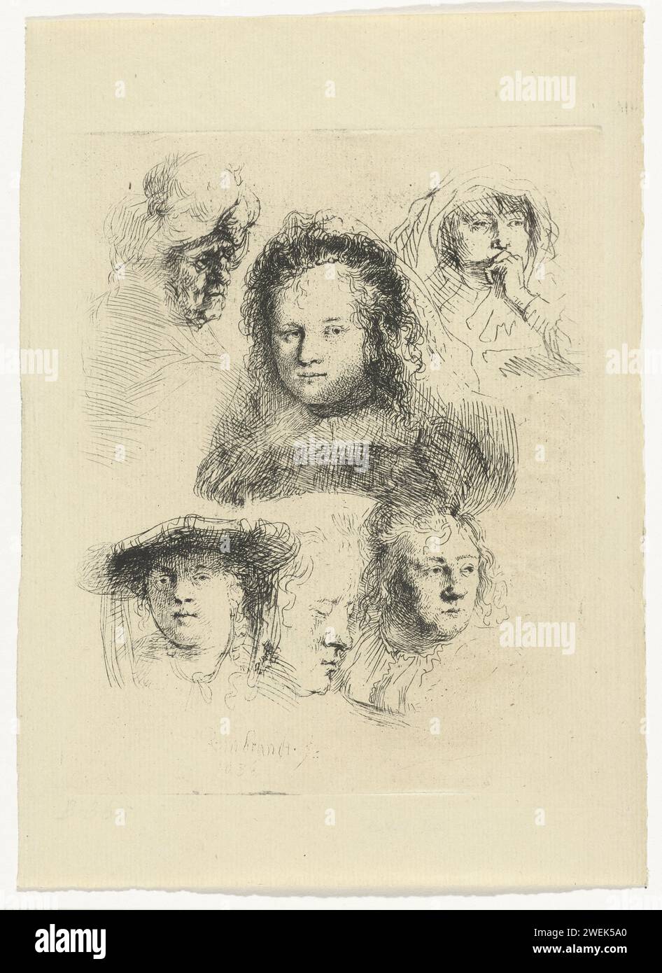 Rembrandt saskia drawing hi-res stock photography and images - Alamy