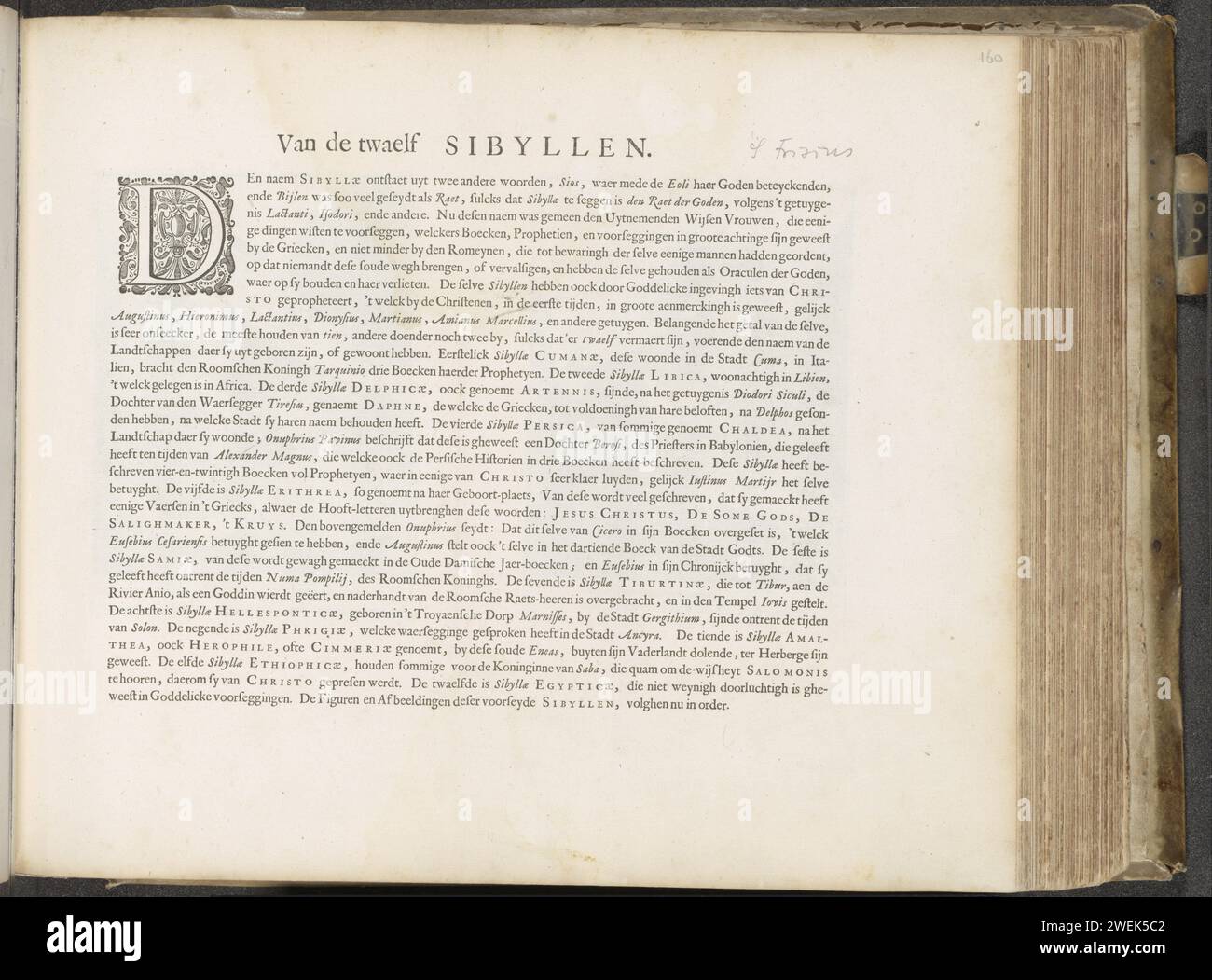 Introduction to the Twelve Sibillen, 1653 - 1654 text sheet ...