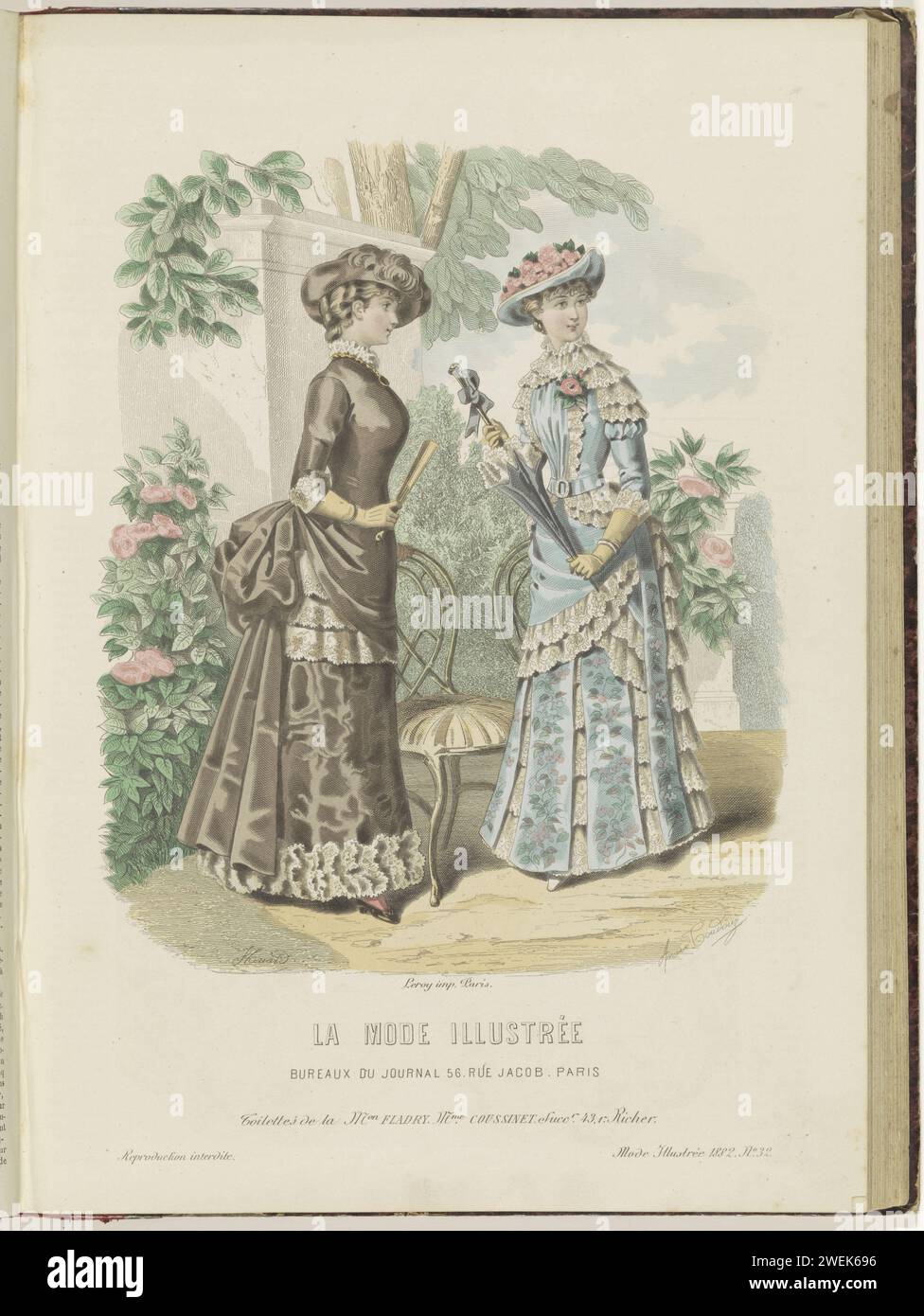 Illustrated fashion, Family Journal, 1882, 1882 magazine paper ...