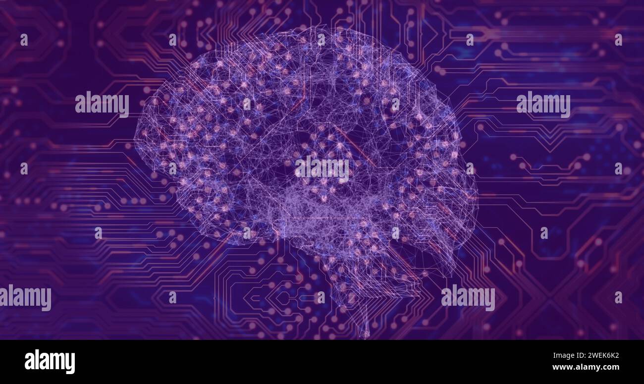 Purple circuit board hi-res stock photography and images - Alamy