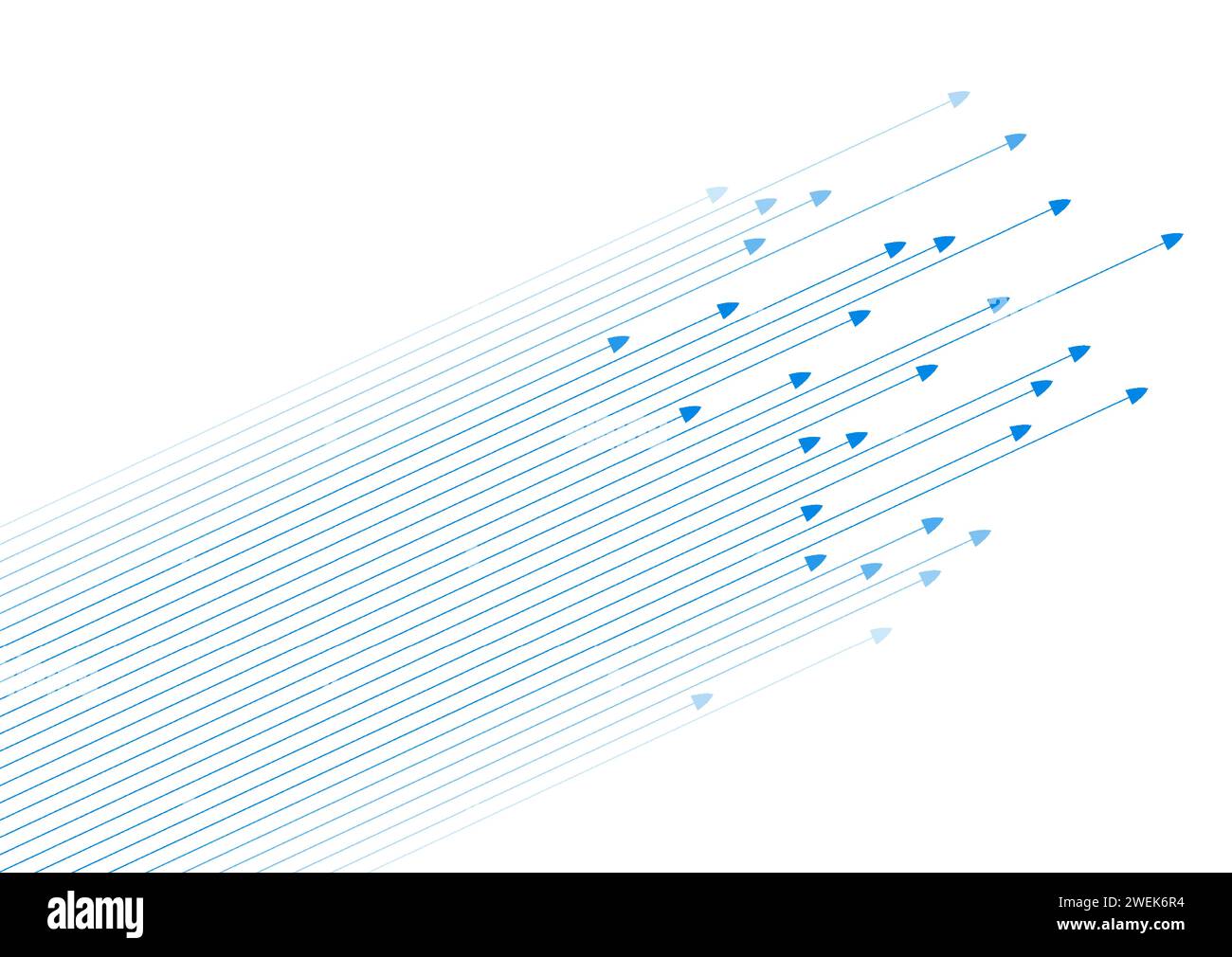 Abstract blue linear arrows geometric tech background. Vector concept ...