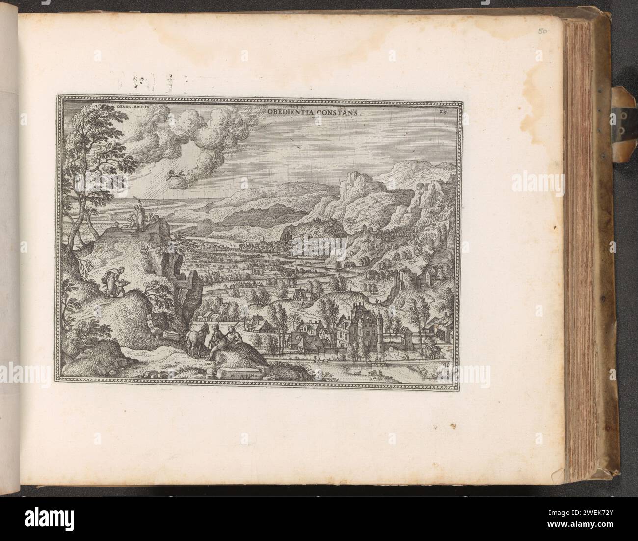 Landscape with the sacrifice of Isaac, 1653 - 1654 print Landscape with ...