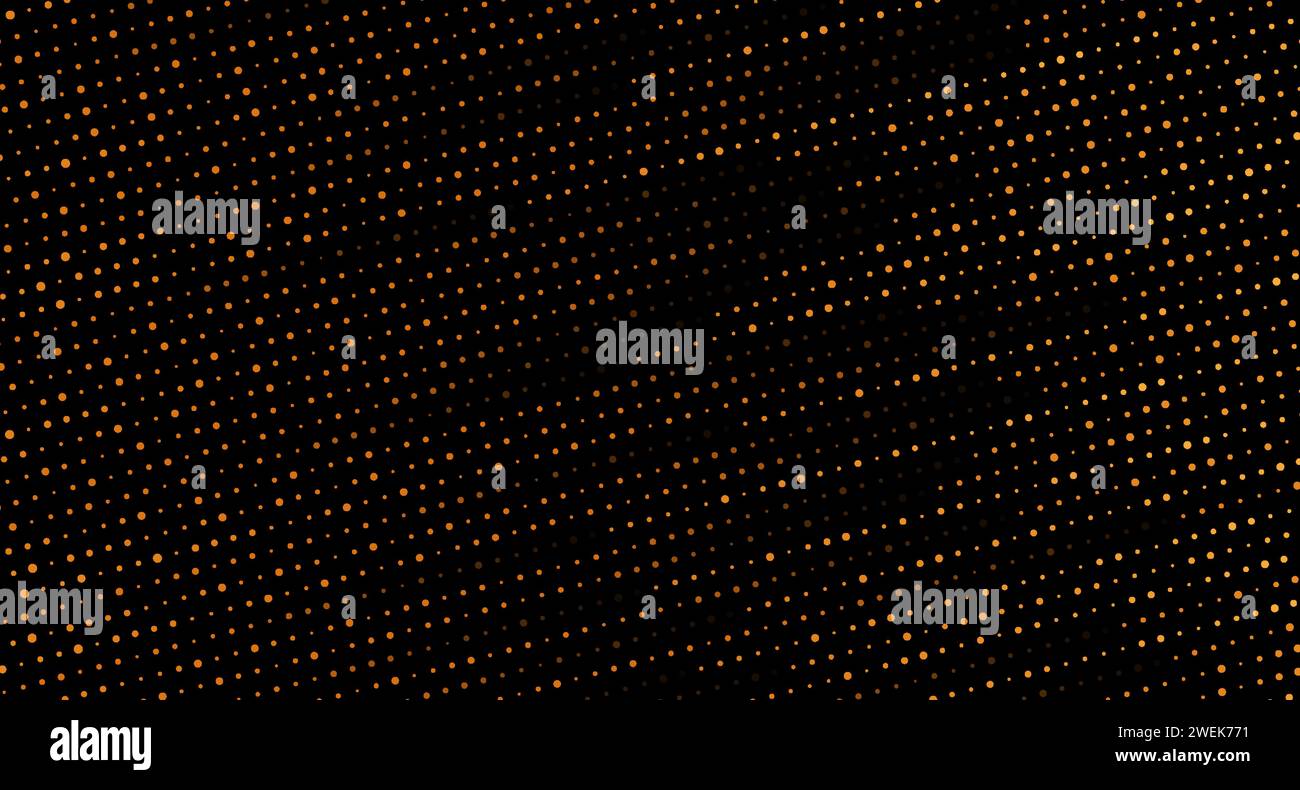 Golden shiny dotted lines abstract sparkling background. Vector design ...