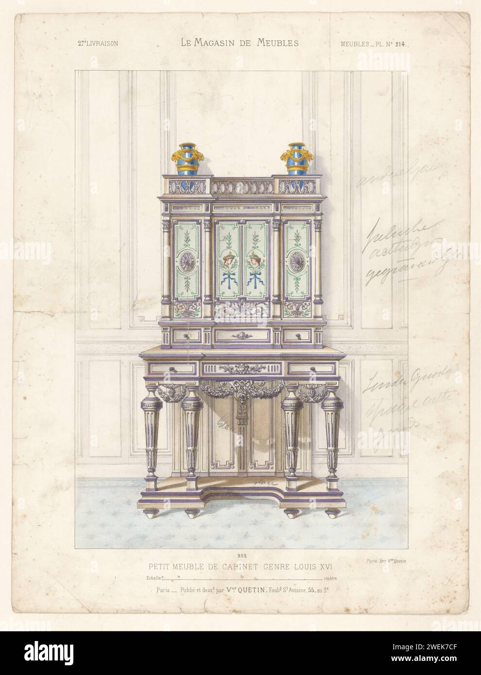 Kast, anonymous, after Victor Joseph Quétin, 1832 - 1877 print A ...