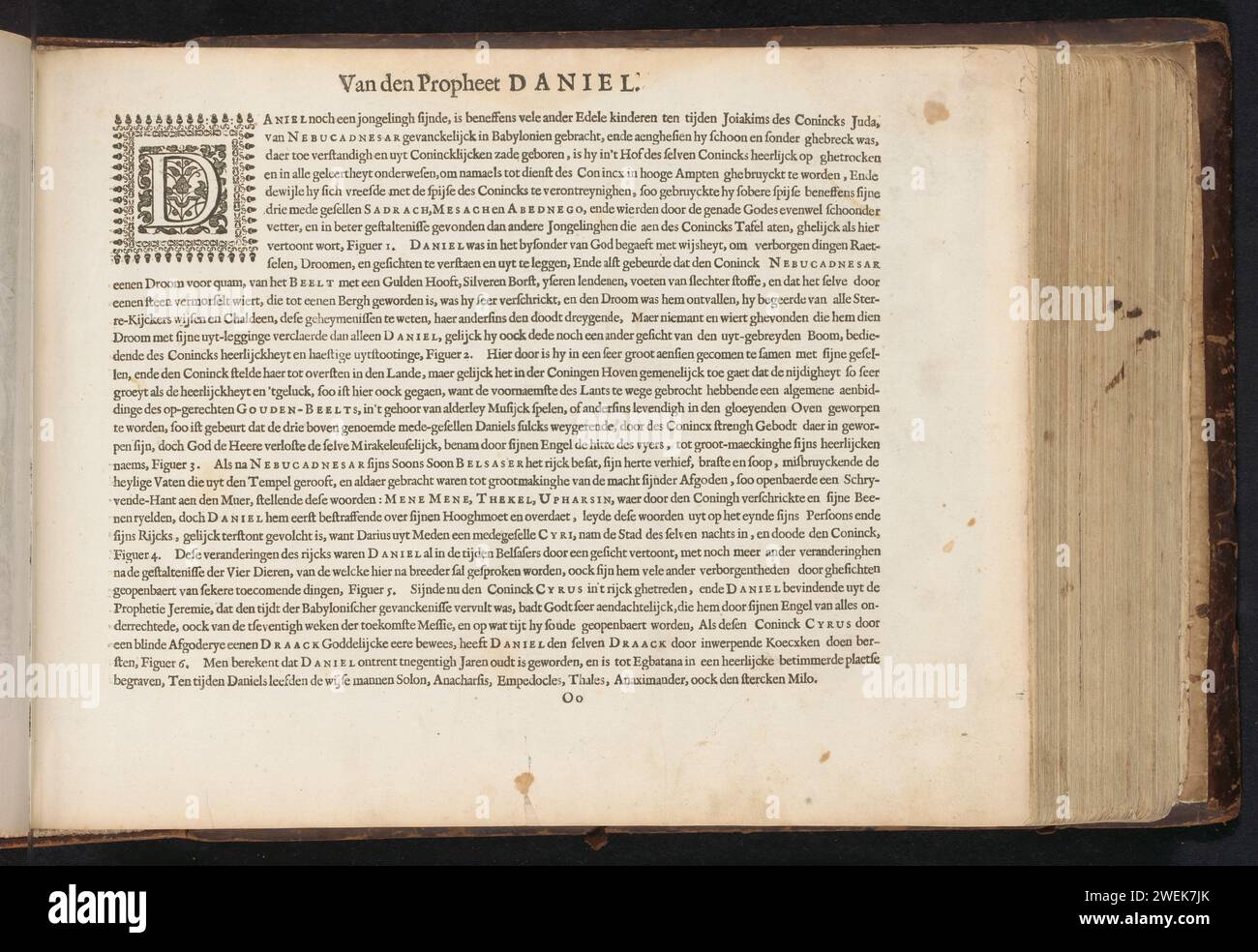 Van den Propheet Daniel, Jan Philipsz Schabaelje, 1646 text sheet Text ...
