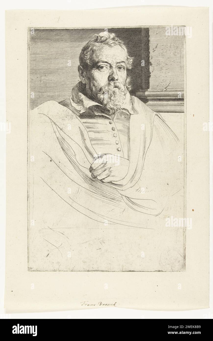Portrait of Frans Francken I, Anthony Van Dyck, after Peter Paul Rubens ...