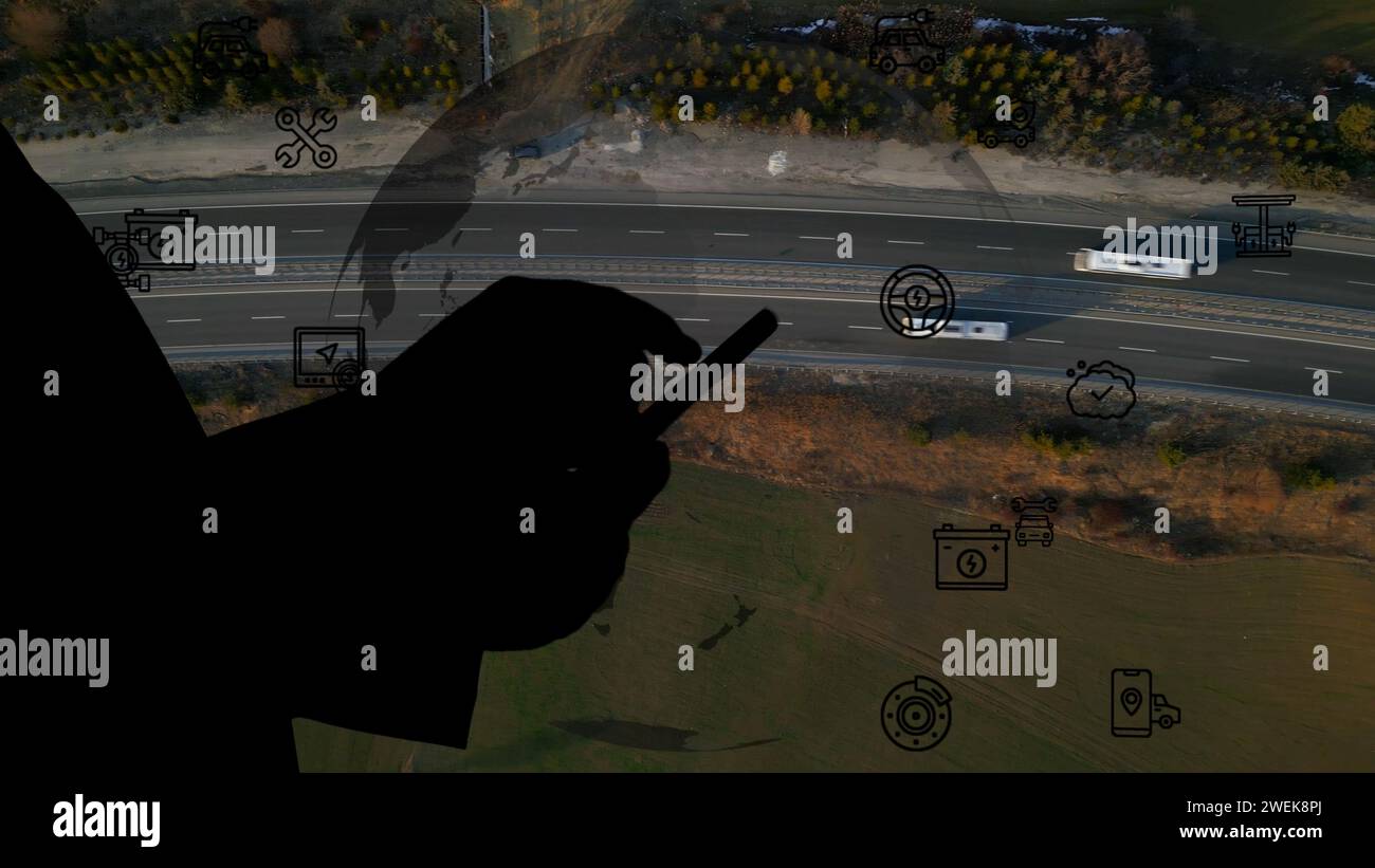 Intelligent Vehicles Cars Communicating Ai Logistic Autonomous Delivery ...