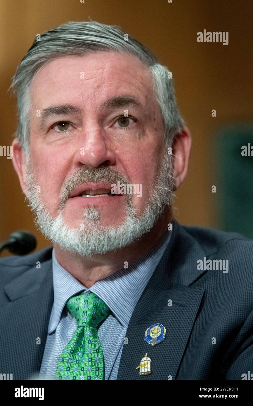 Washington, United States. 25th Jan, 2024. Steve Patterson, Mayor, City ...