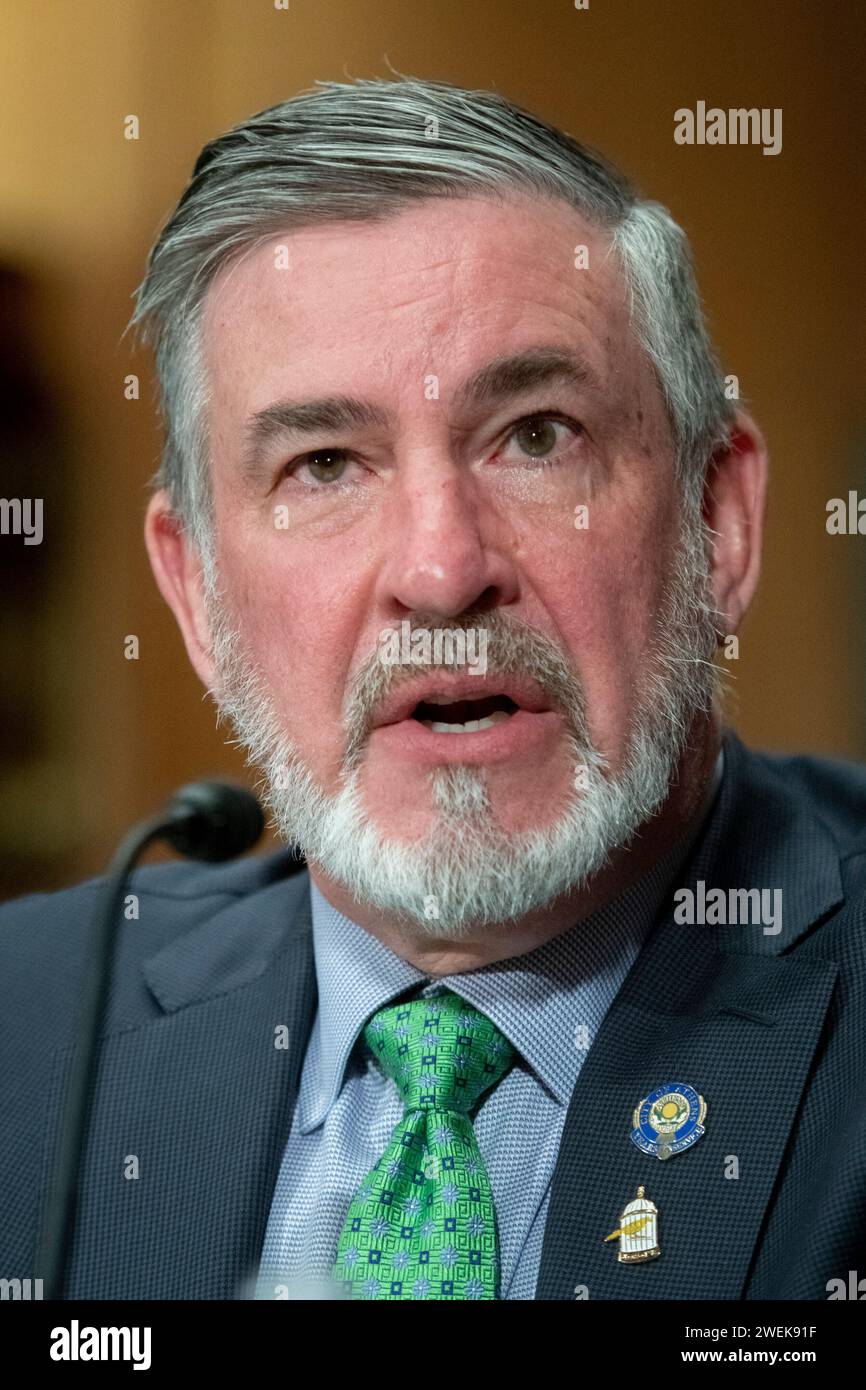 Washington, United States. 25th Jan, 2024. Steve Patterson, Mayor, City ...