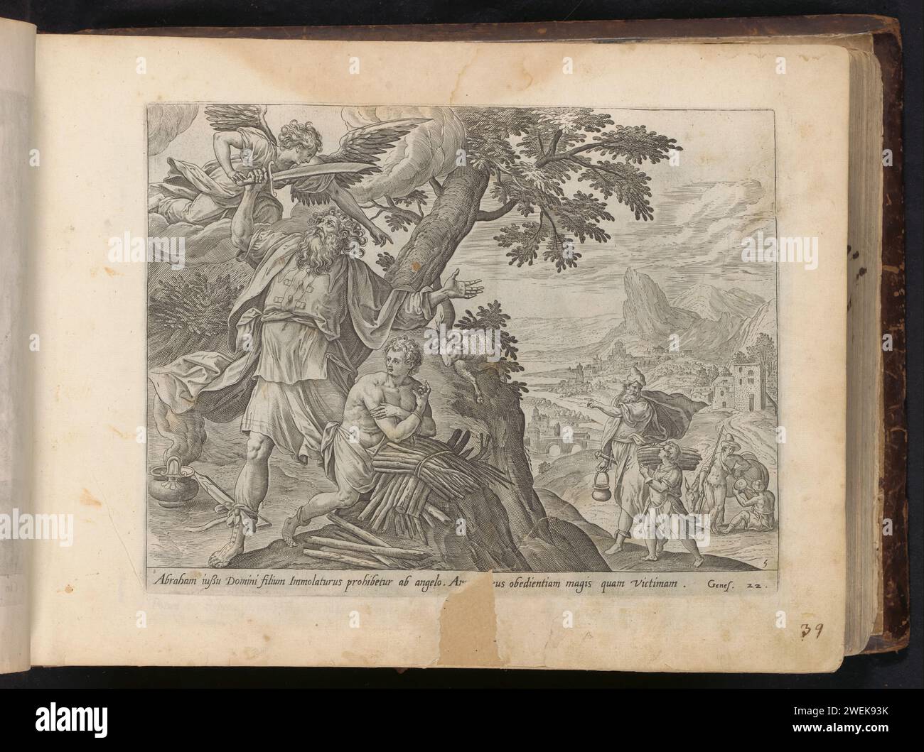 Offer from Isaac, 1646 print Abraham raises his knife to sacrifice his ...