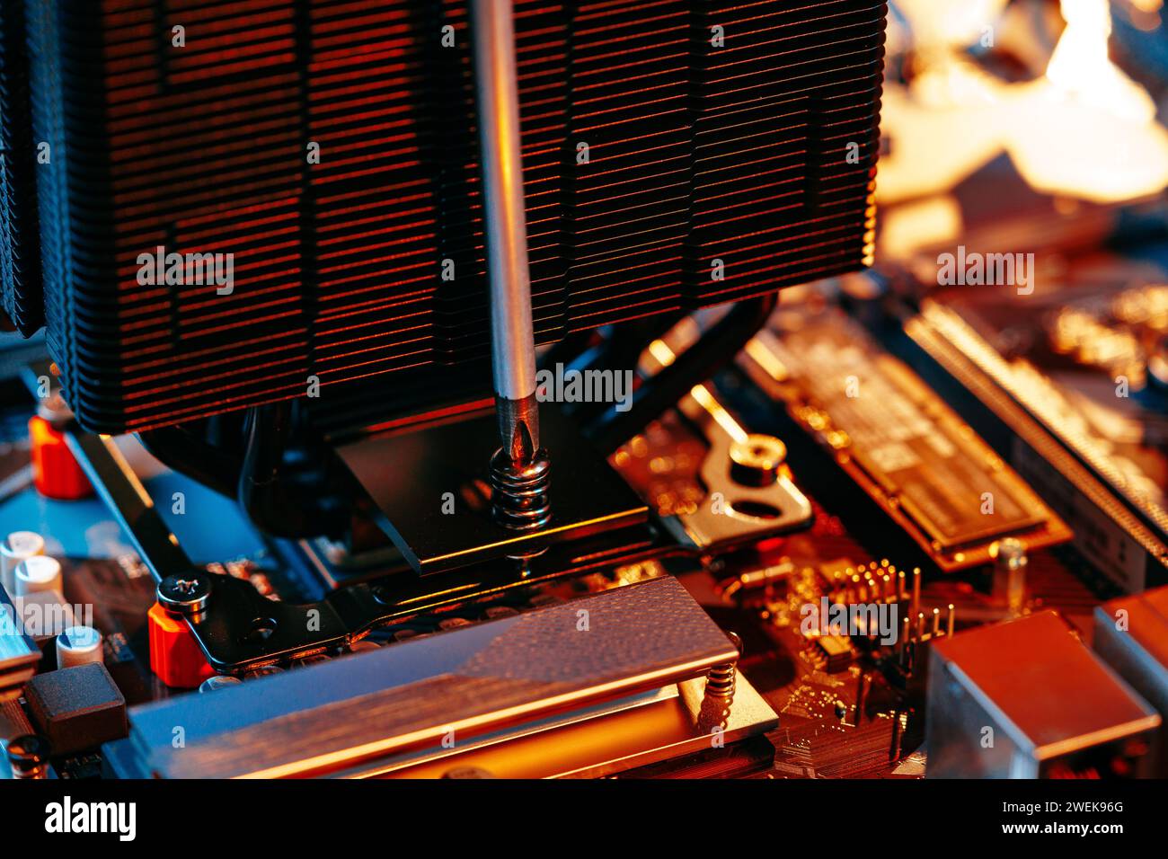 Computer part circuit board close up photo Stock Photo - Alamy