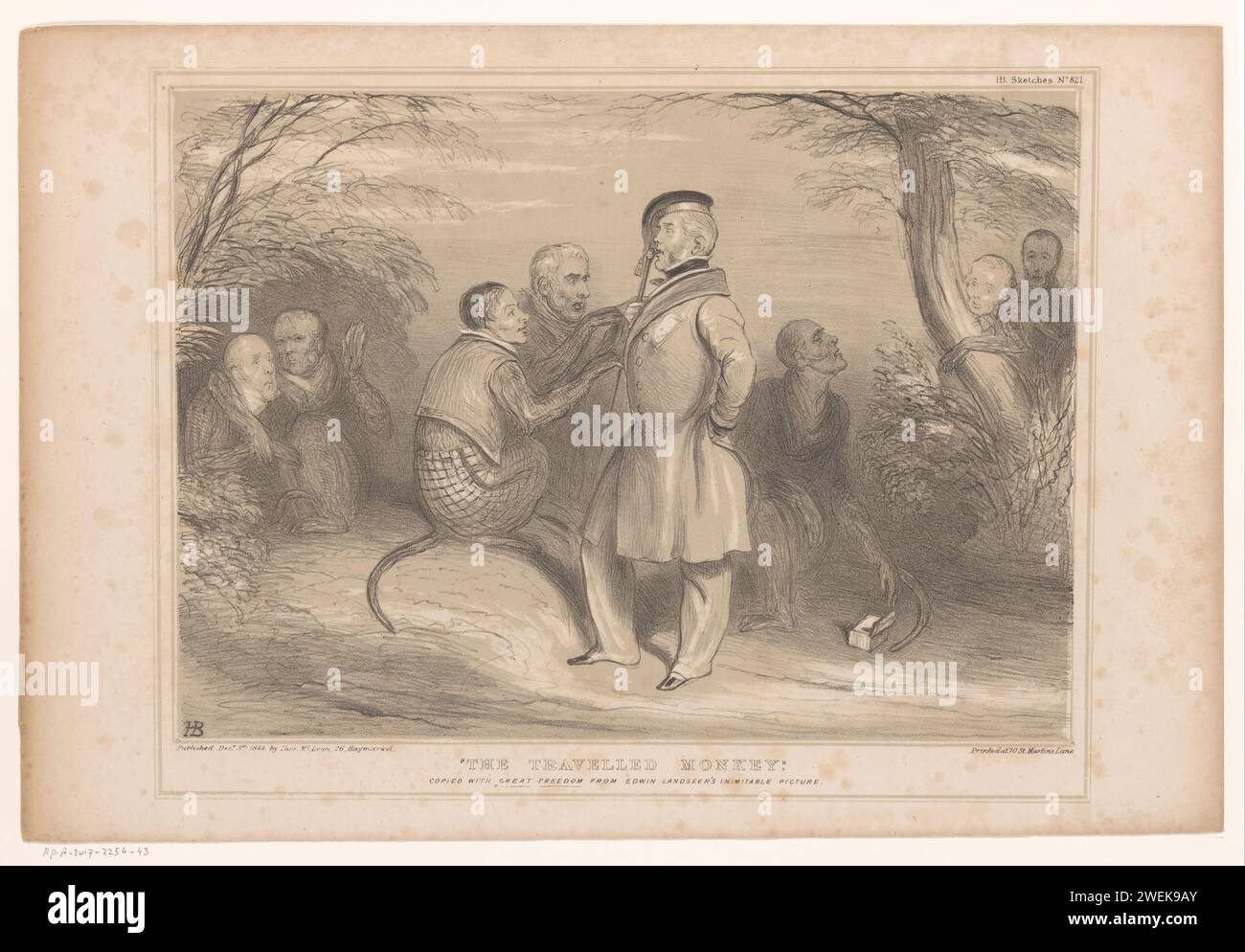 Lord Palmerston in the land of the monkeys, John Doyle, After Edwin ...