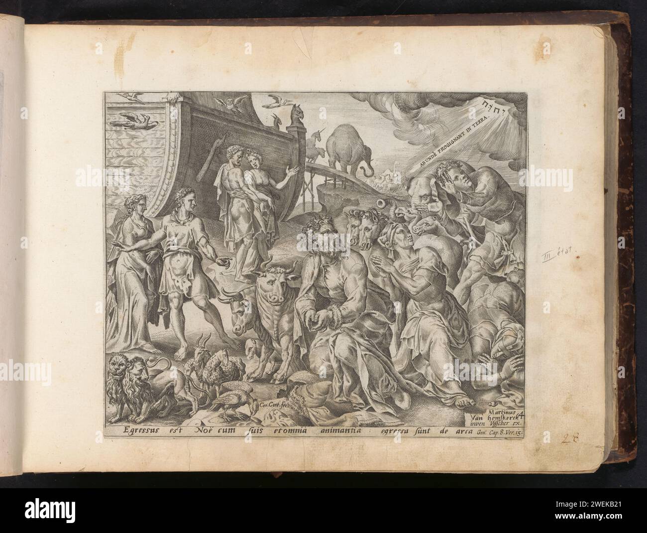 Noah and the animals leave the ark hi-res stock photography and images ...