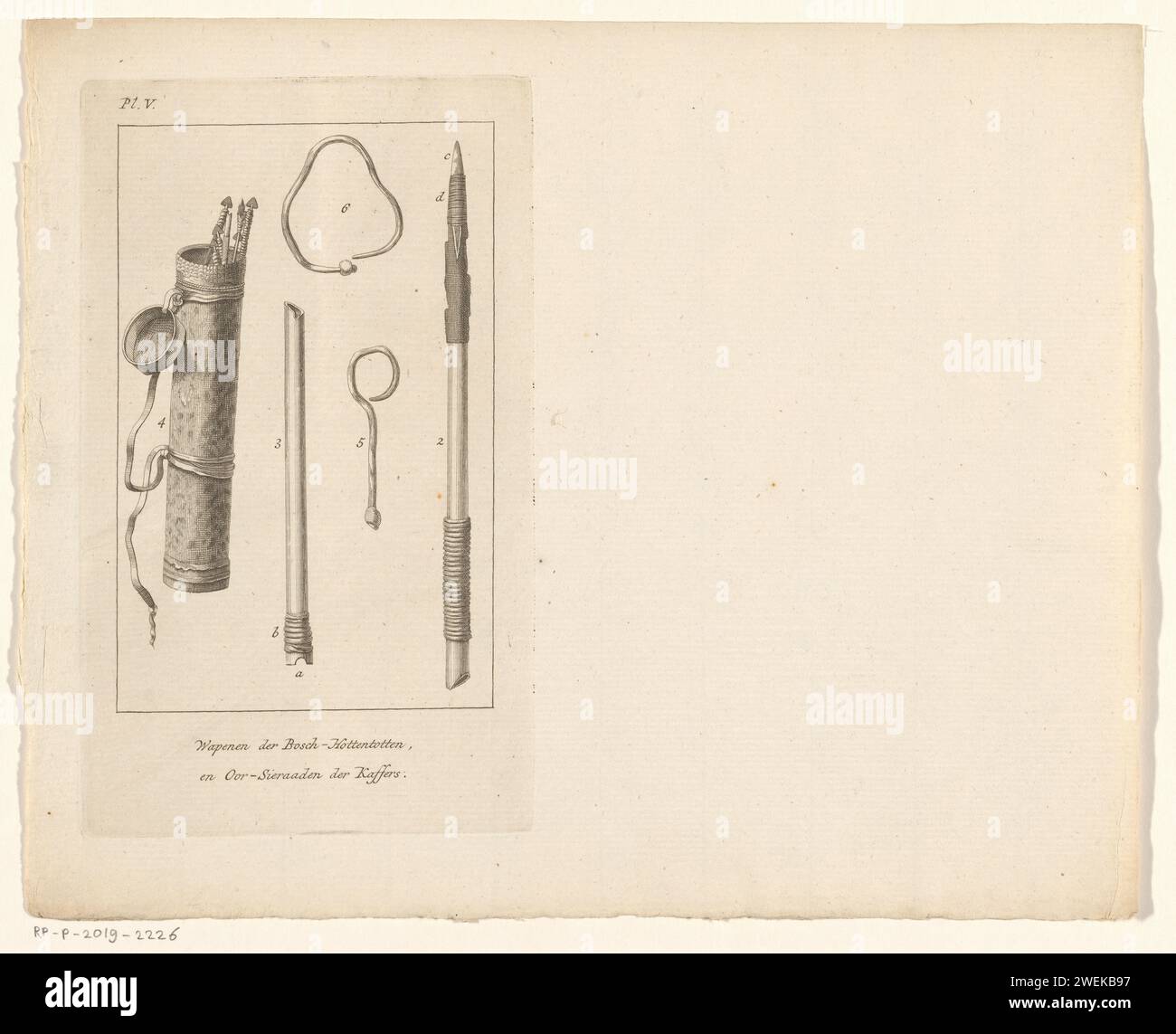 Weapons of the Khoikhoi and jewelry from the Xhosa, Anonymous, 1787 ...