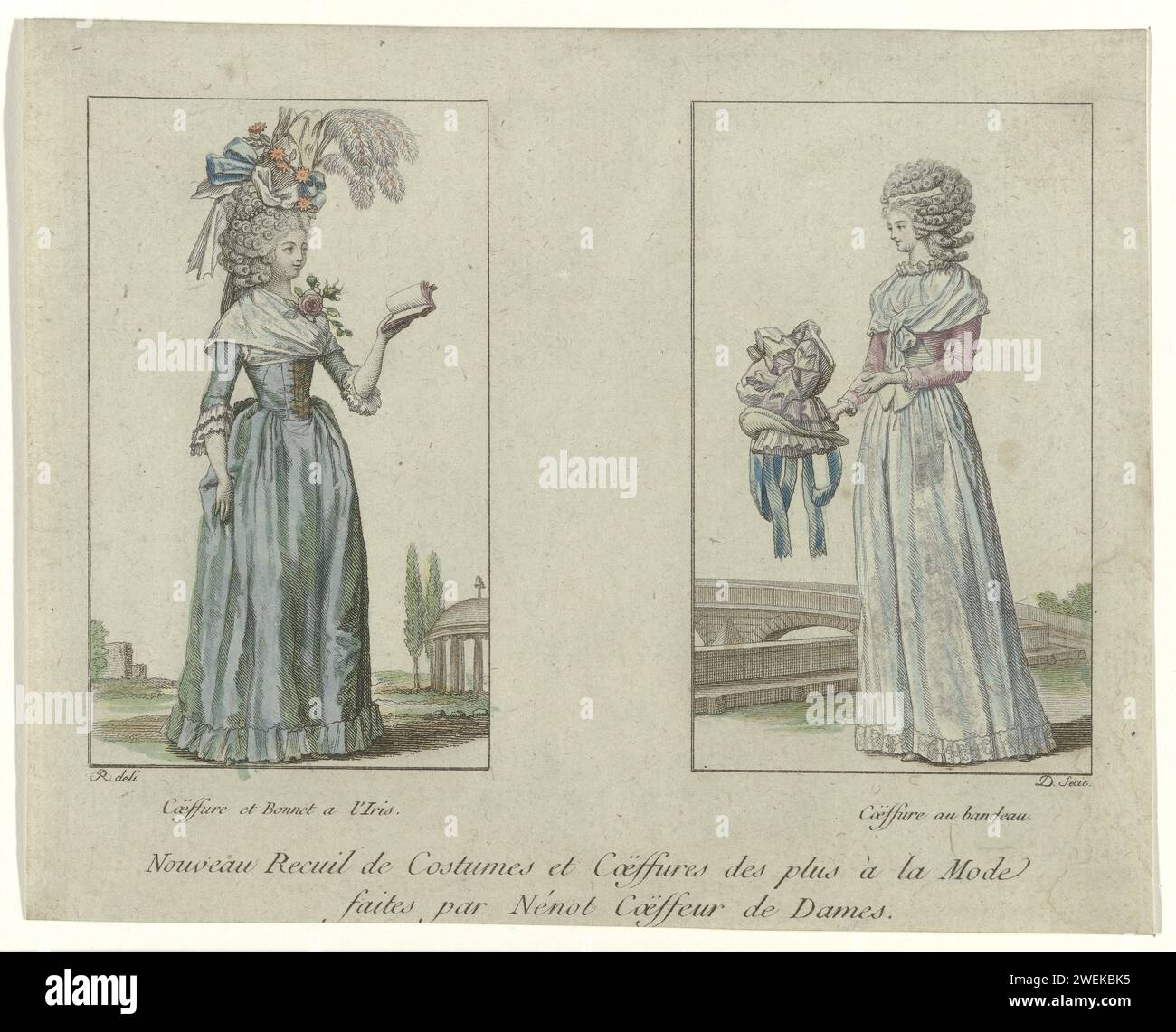 New recuil for costumes and coëffures (...) 1789, 1789 Two frameworks ...