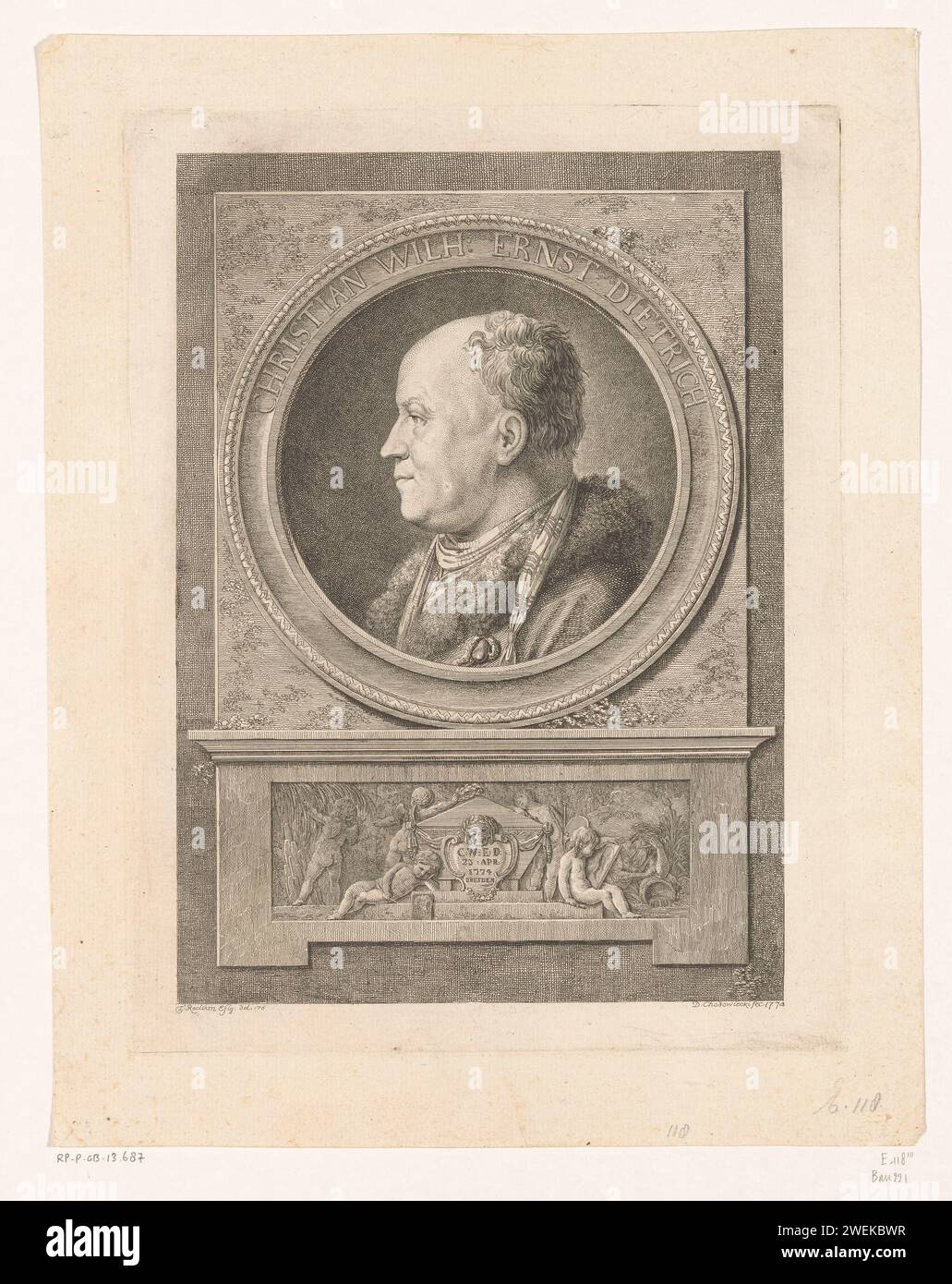 PortraT van Christian Wilhelm Ernst Dietrich, Daniel Nikolaus ...