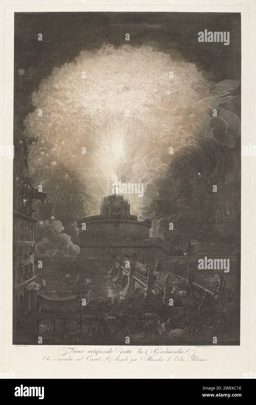 Wandering at Castel Sant’Angelo, c. 1781 - c. 1785 print View of the ...