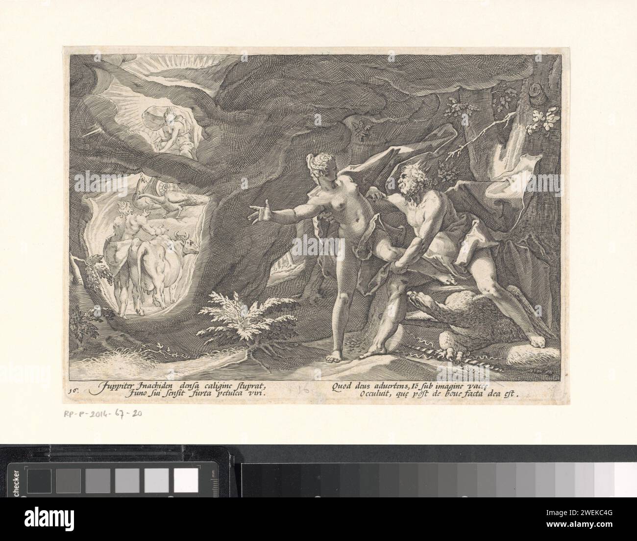Jupiter an io, 1589 print Jupiter tries to seduce Io. On the left in ...