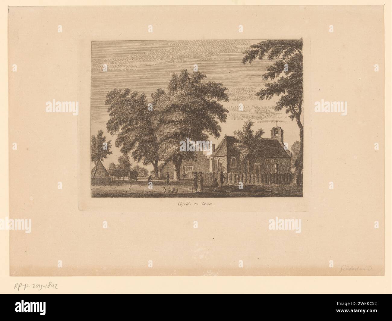 Village face in Deest, Anonymous, c. 1770 - c. 1800 print Numbered at ...