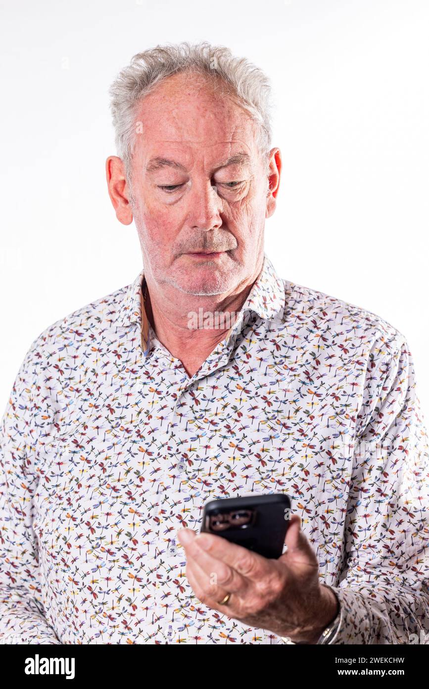 Elder tech engagement hi-res stock photography and images - Alamy