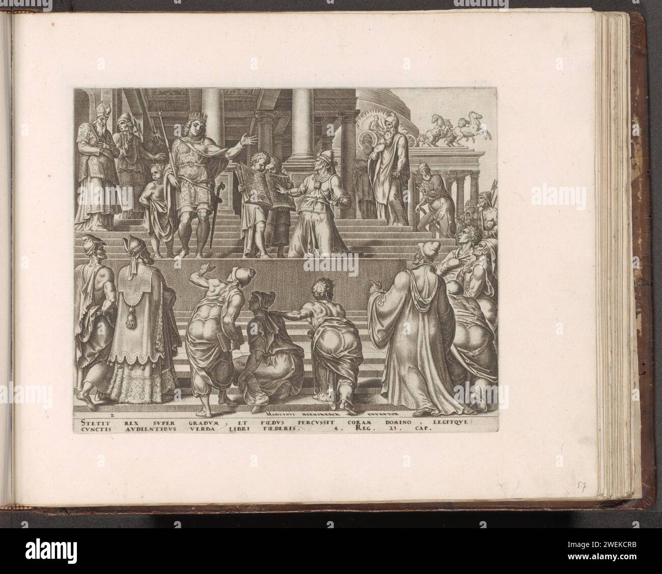 King Josia has the Code read to the people, 1579 print King Josia ...