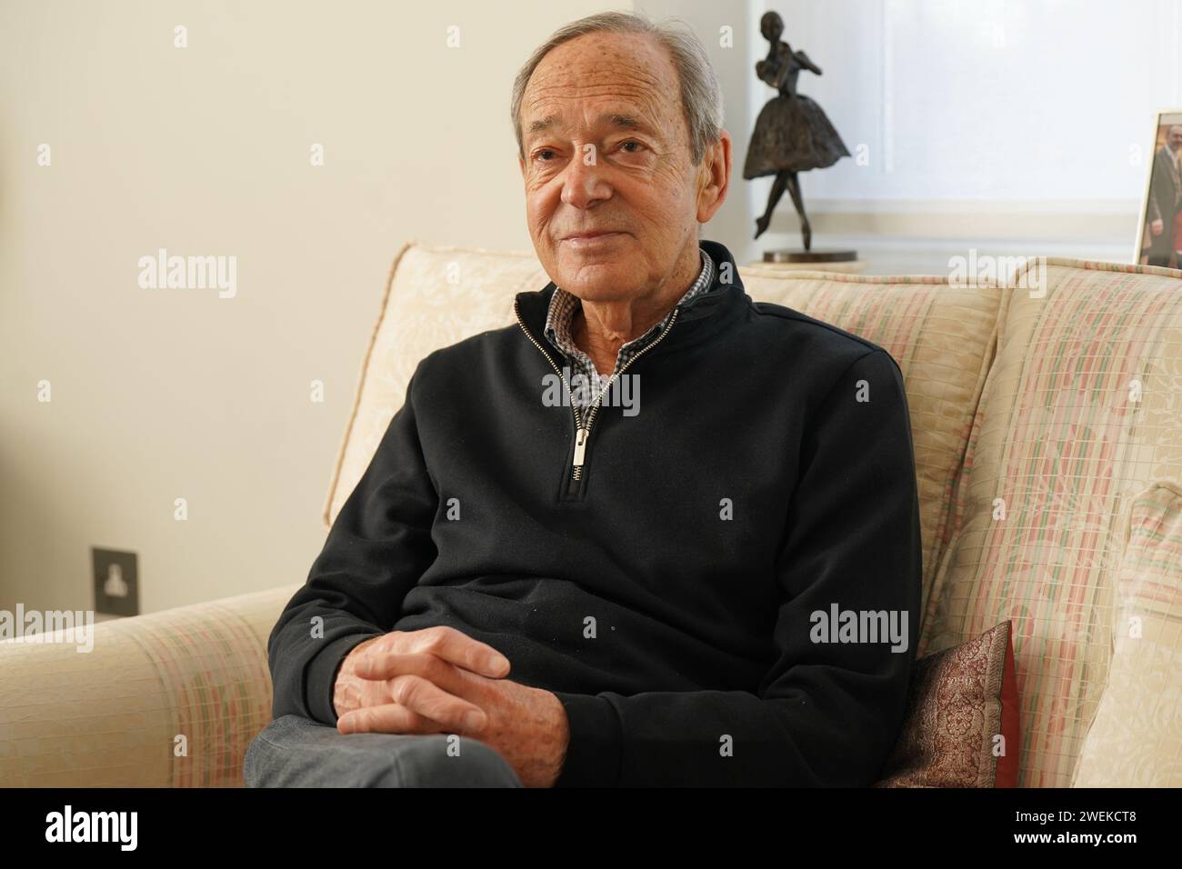 Holocaust survivor Ivan Shaw at his home in north London, ahead of ...