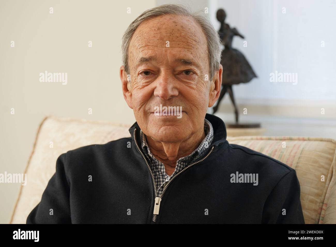 Holocaust survivor Ivan Shaw at his home in north London, ahead of ...