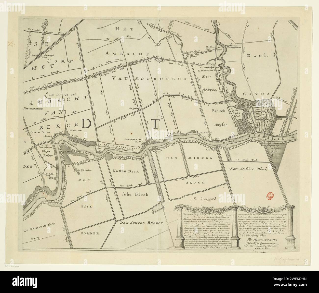 Map of the Water Board of Schieland (ninth part), Johannes Vinckboons ...