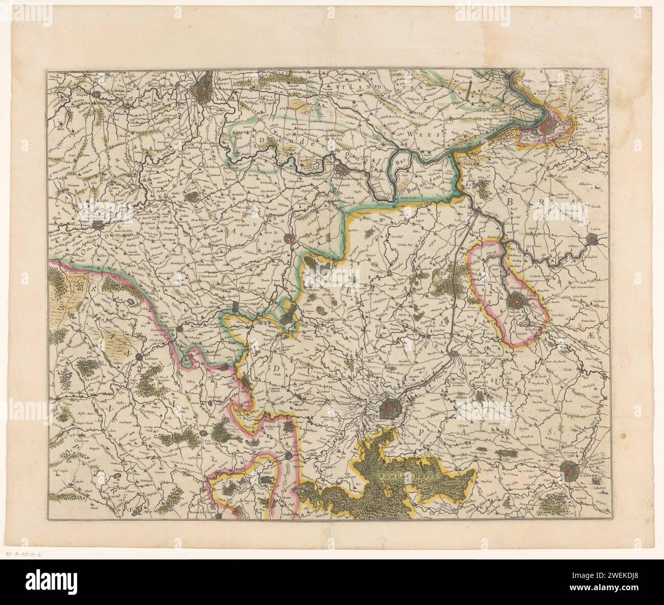 Map of Rijks-Vlaanderen, Anonymous, 1633 print Map of Rijks-Vlaanderen ...