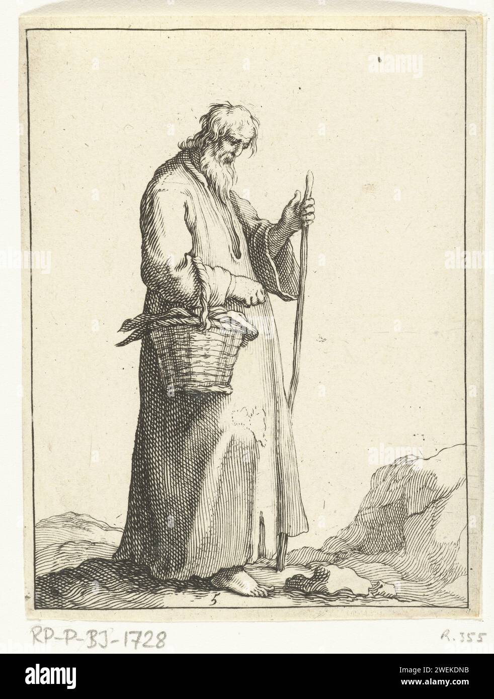 Standing old man with a stick hi-res stock photography and images - Alamy