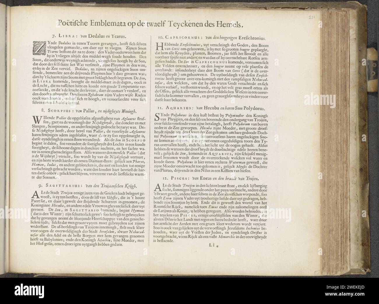 Explanations for the second six signs of the zodiac, 1653 - 1654 text ...