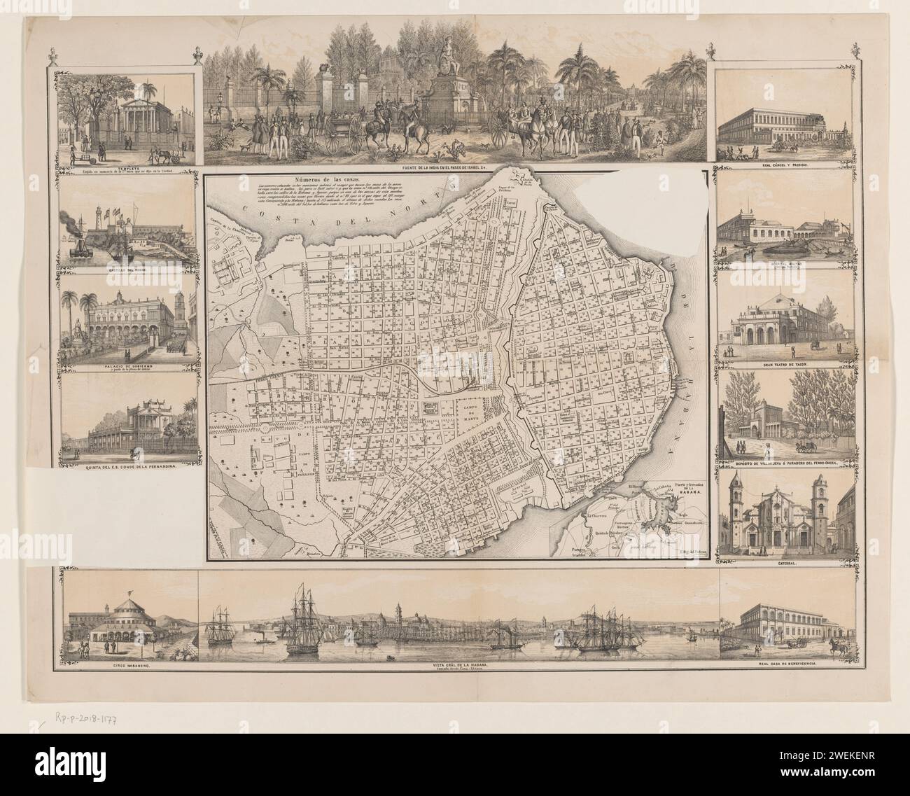 Map of havana 1853 hi-res stock photography and images - Alamy
