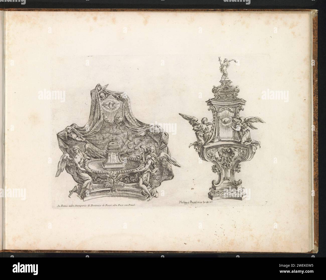 Designs for Bassins and Monstrans, 1698 print Designs for imaginative ...